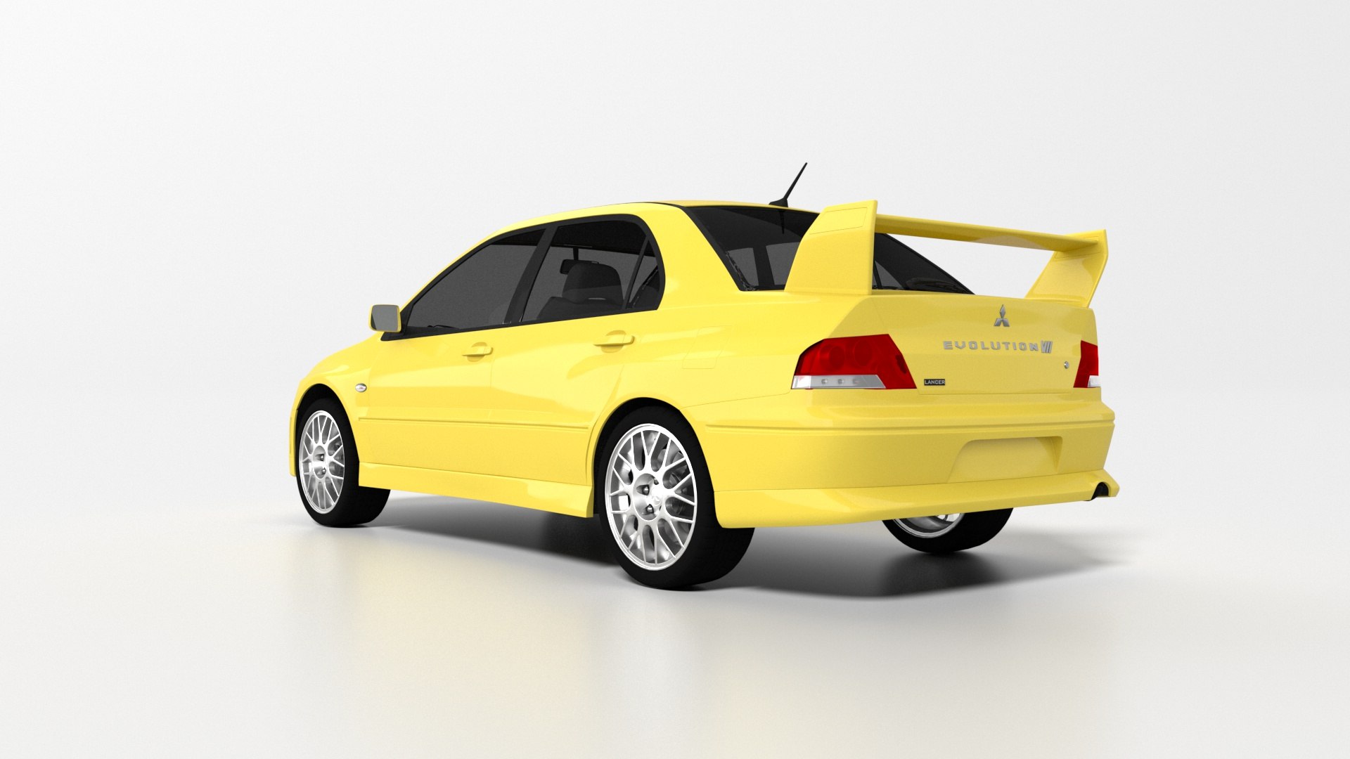 Mitsubishi Lancer Evolution EVO VII 3D Model - TurboSquid 2364940