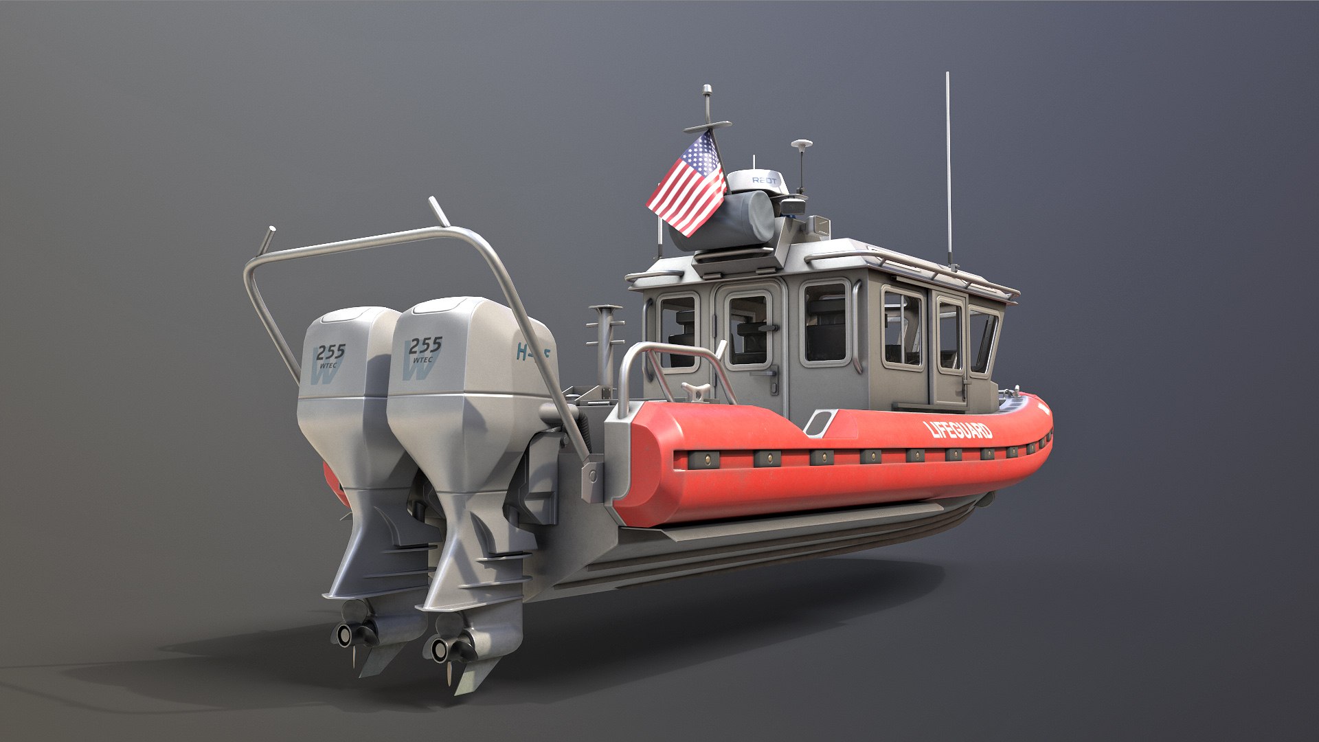 Coast Guard Rescue Boat Model - TurboSquid 1661057