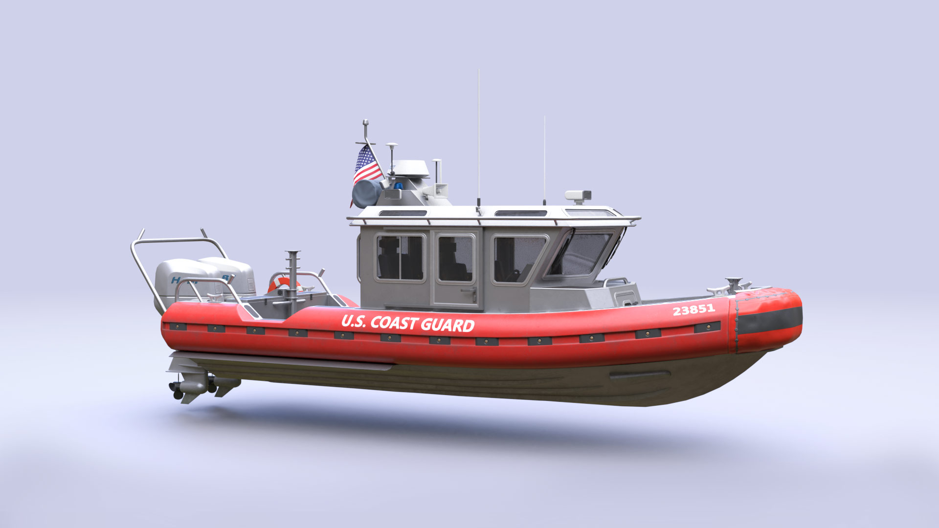 Coast guard rescue boat model - TurboSquid 1661057