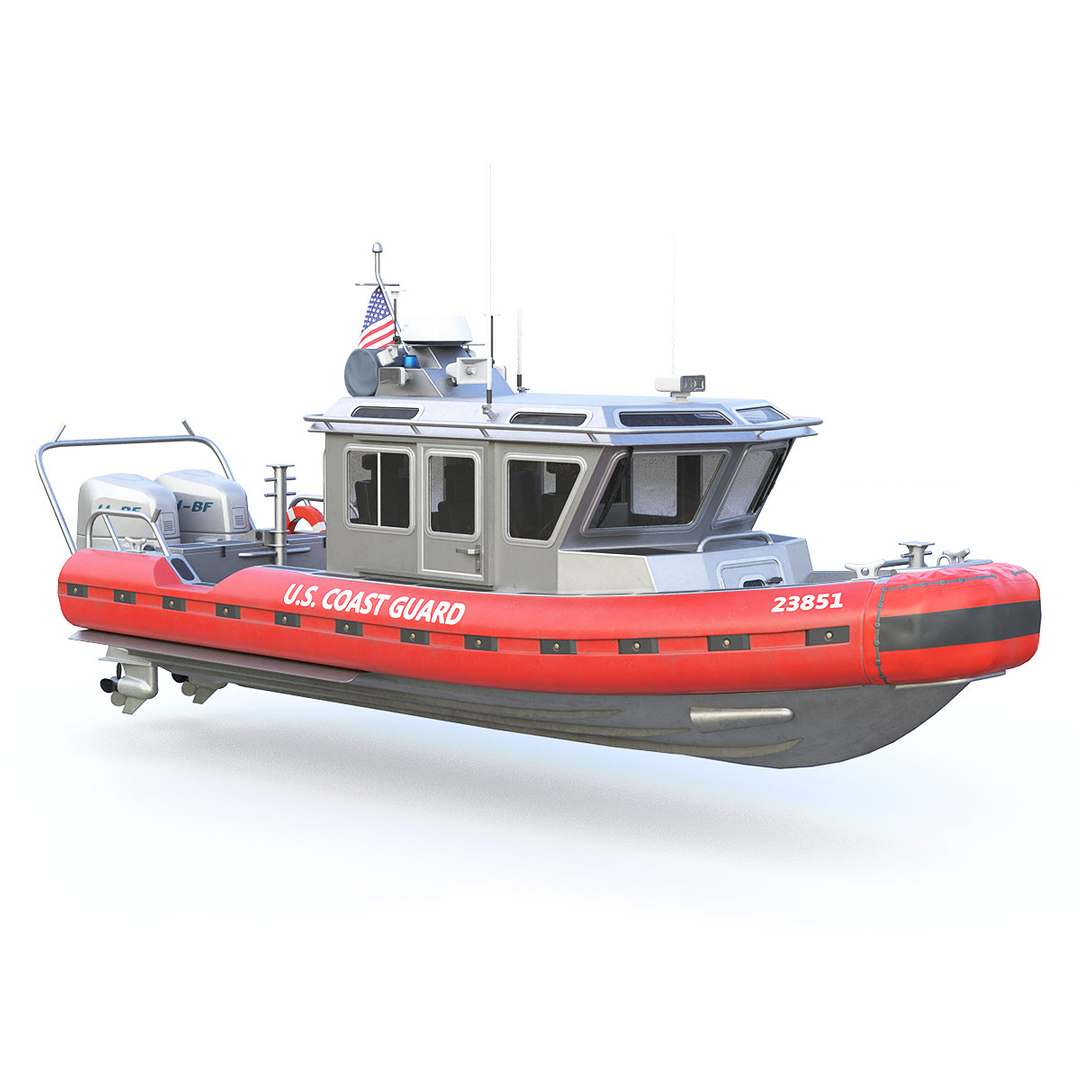 Coast guard rescue boat model - TurboSquid 1661057