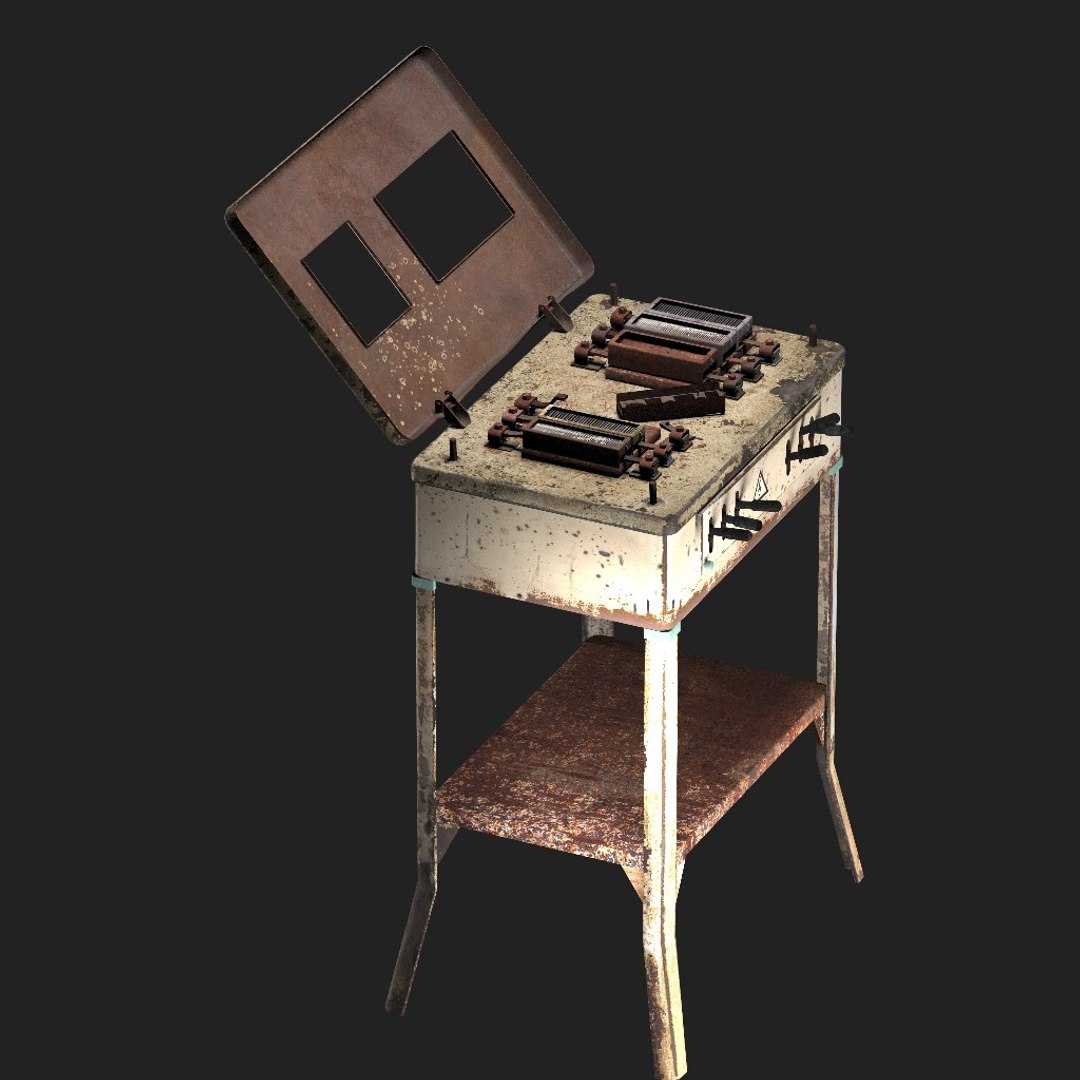 3D old electro shock device - TurboSquid 1472213