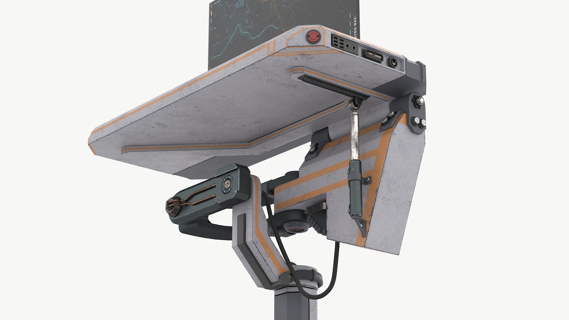 Sci-Fi Command Console And Futuristic Containers 3D Model - TurboSquid ...