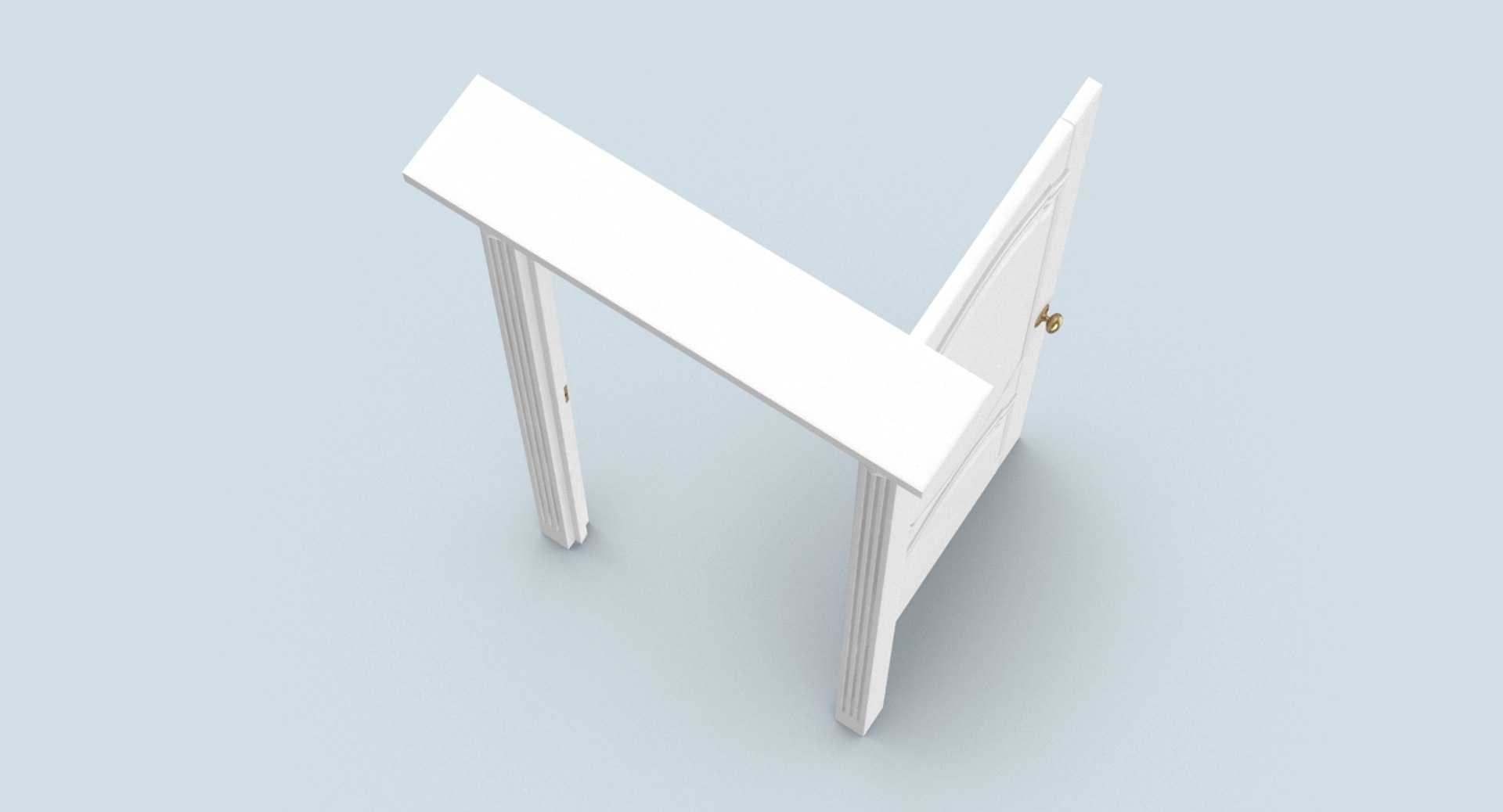 Classic-doors---door-4-open 3D Model - TurboSquid 1238000