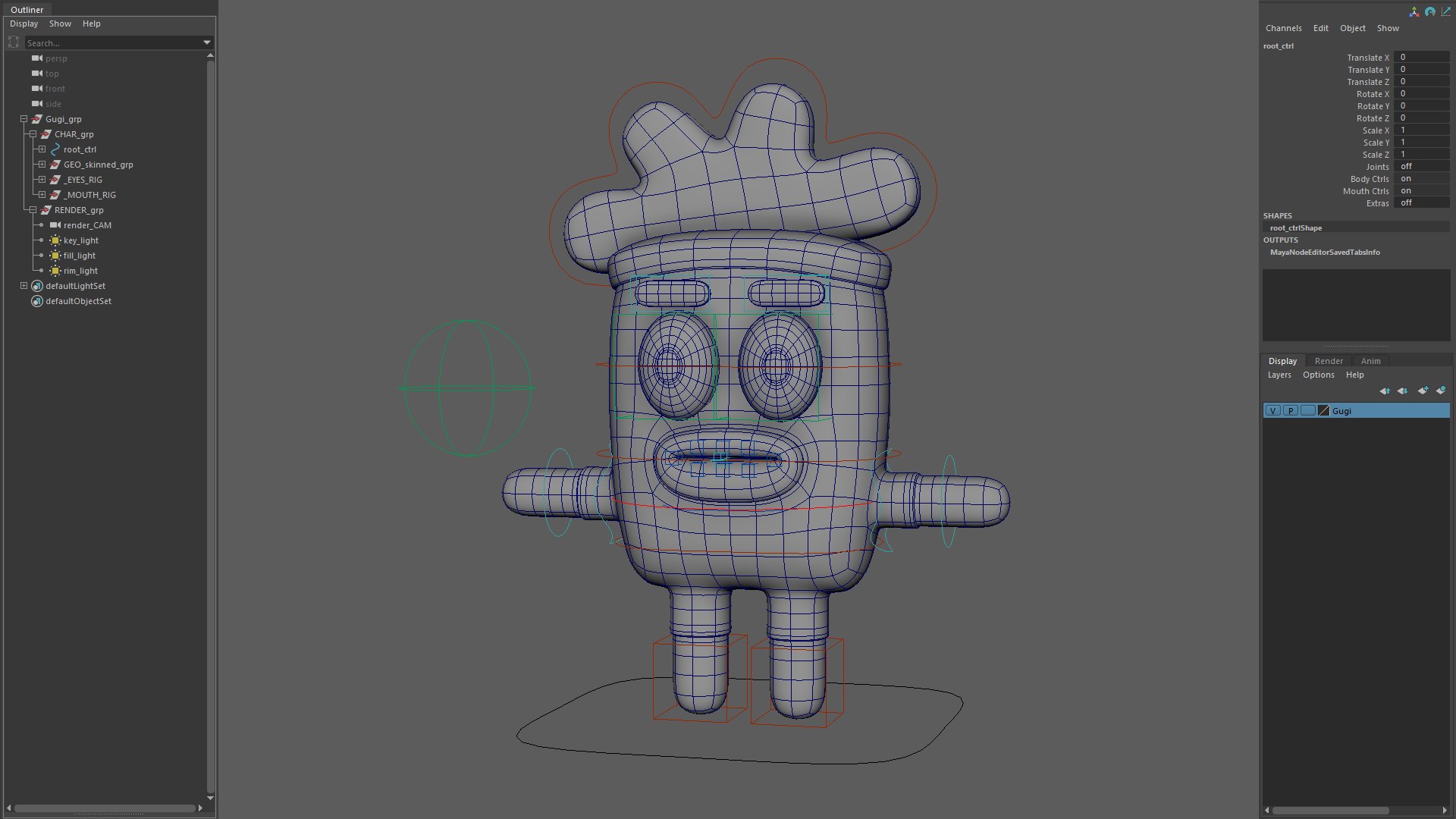 3D Gugi Rigged Cartoon Character - TurboSquid 2117853