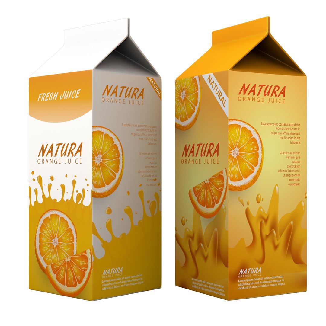 Juice Pack Package 3D Model - TurboSquid 1382970