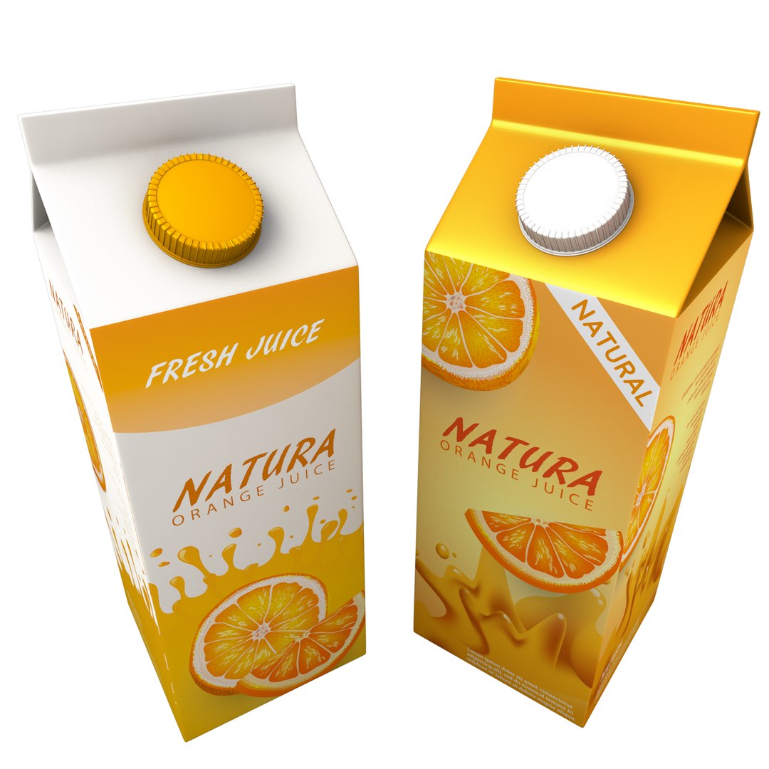 Juice Pack Package 3D Model - TurboSquid 1382970