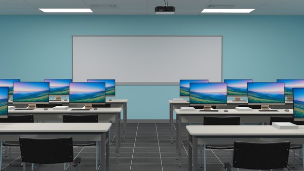 modelo 3d Aula de laboratorio de informática - TurboSquid 2376423