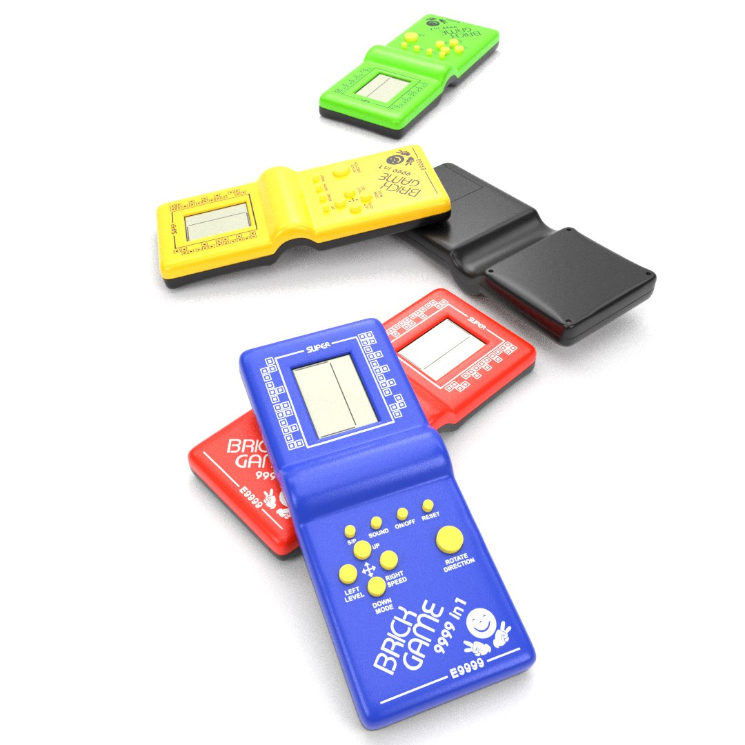 3D brick console videogame - TurboSquid 1422727