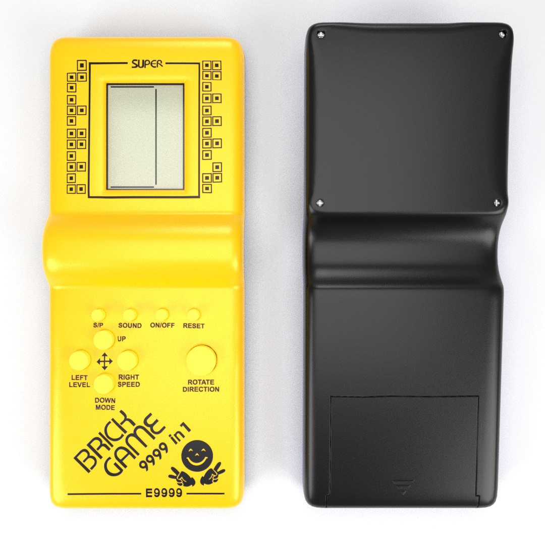 3D brick console videogame - TurboSquid 1422727