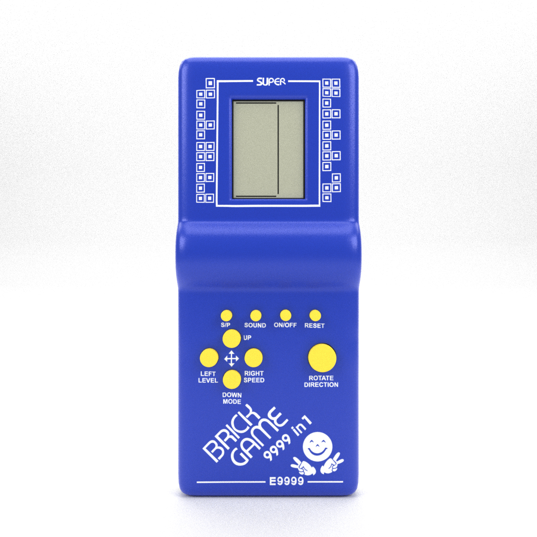 3D brick console videogame - TurboSquid 1422727