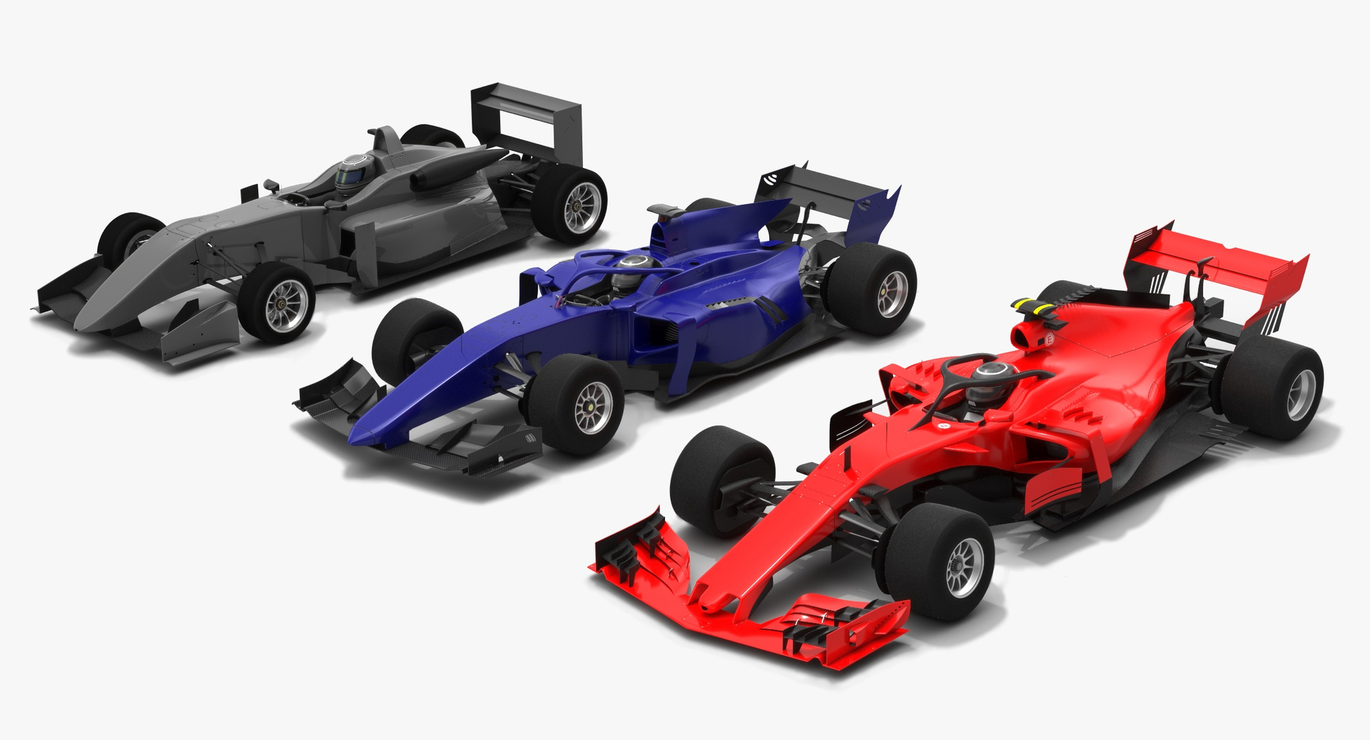 Pack 3 formula race cars model - TurboSquid 1347765