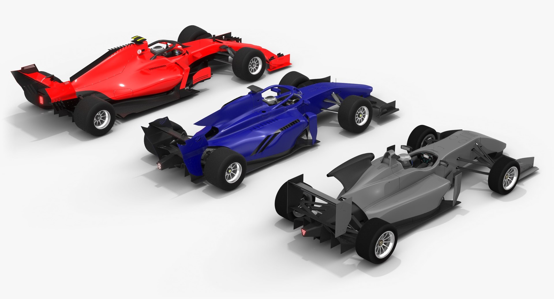 Pack 3 Formula Race Cars Model - TurboSquid 1347765