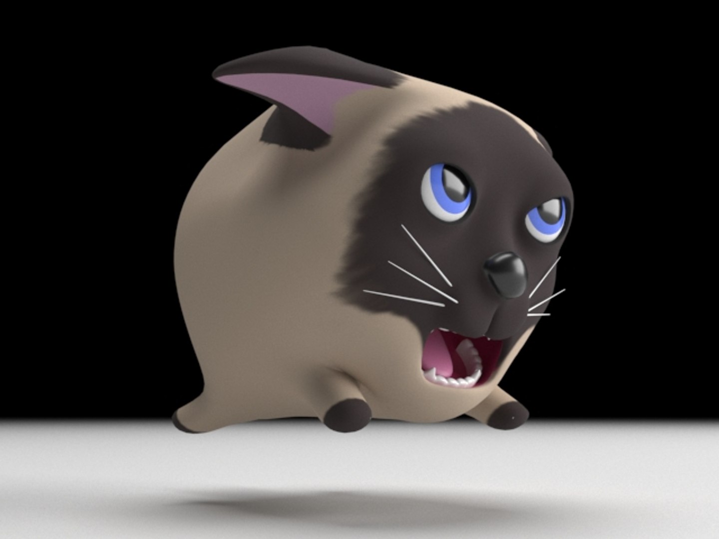 3D Cute Cat Model - TurboSquid 2307082