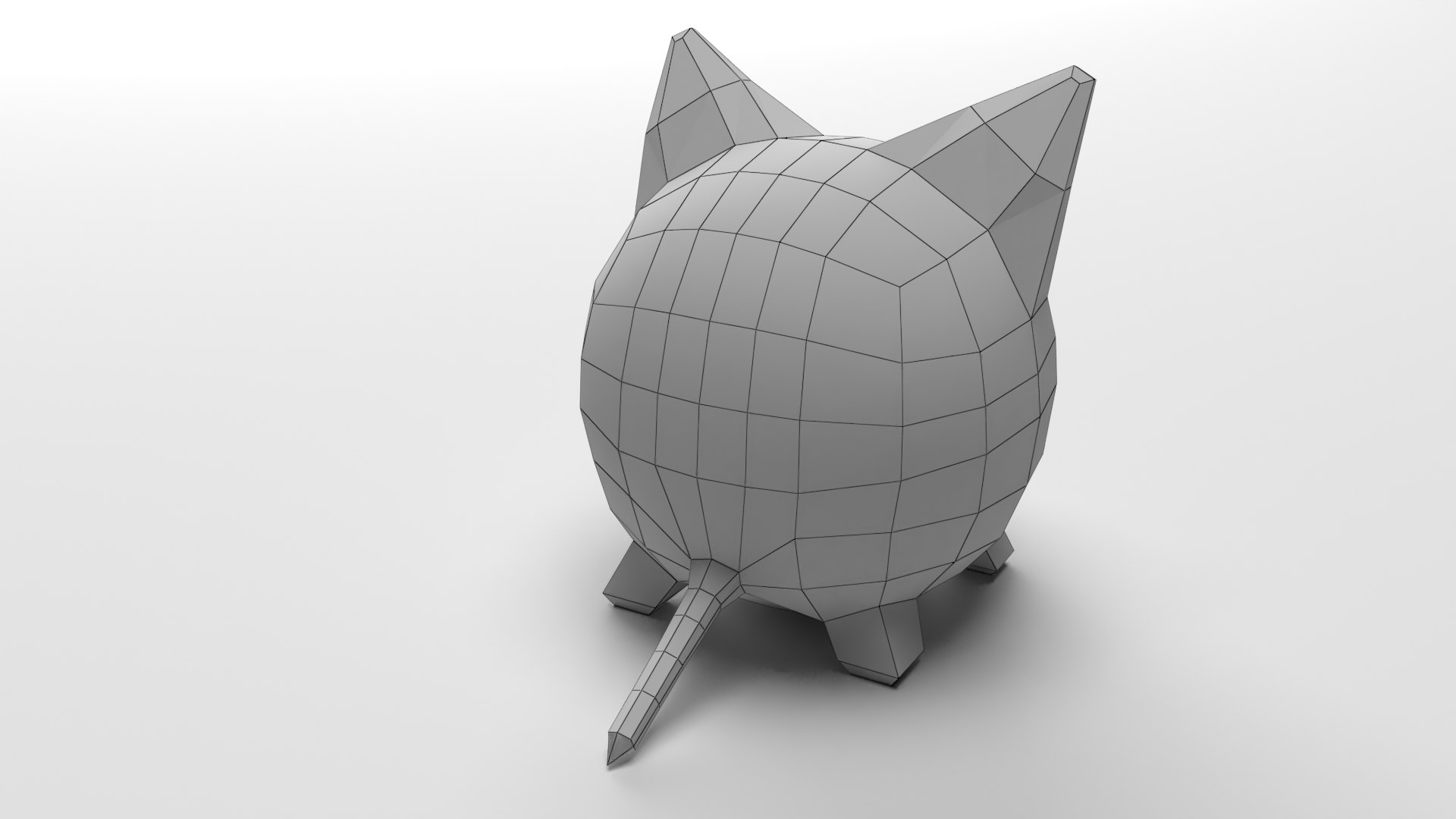 3D Cute Cat Model - TurboSquid 2307082