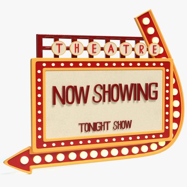 3D theater sign - TurboSquid 1508894