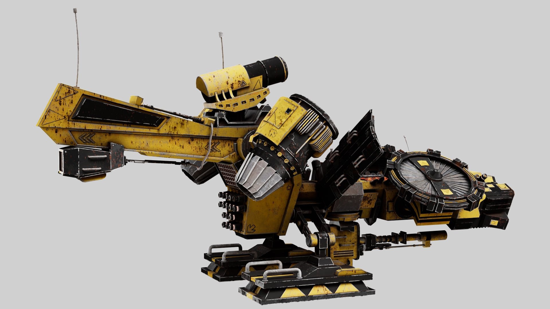 Sci-fi Military War Drone 3D Model - TurboSquid 2231664