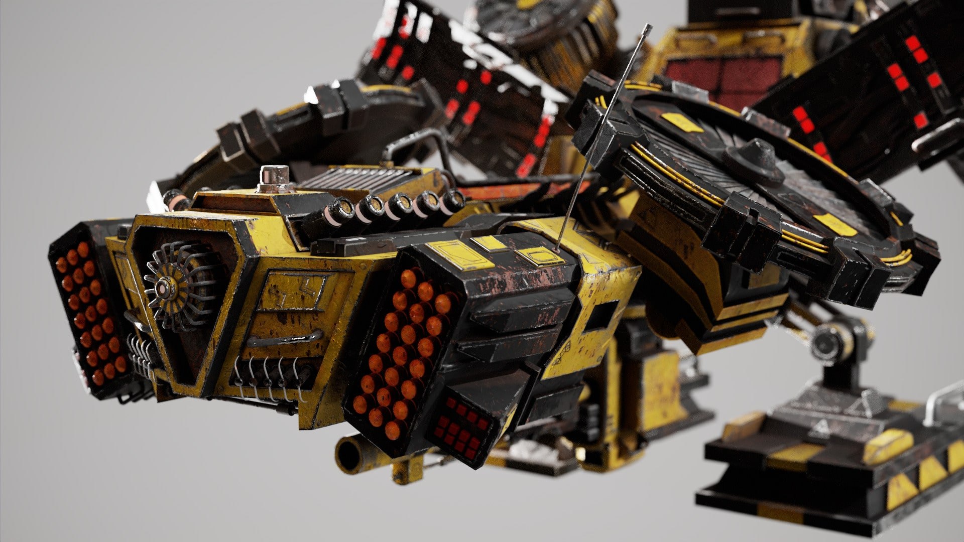 Sci-fi Military War Drone 3D Model - TurboSquid 2231664