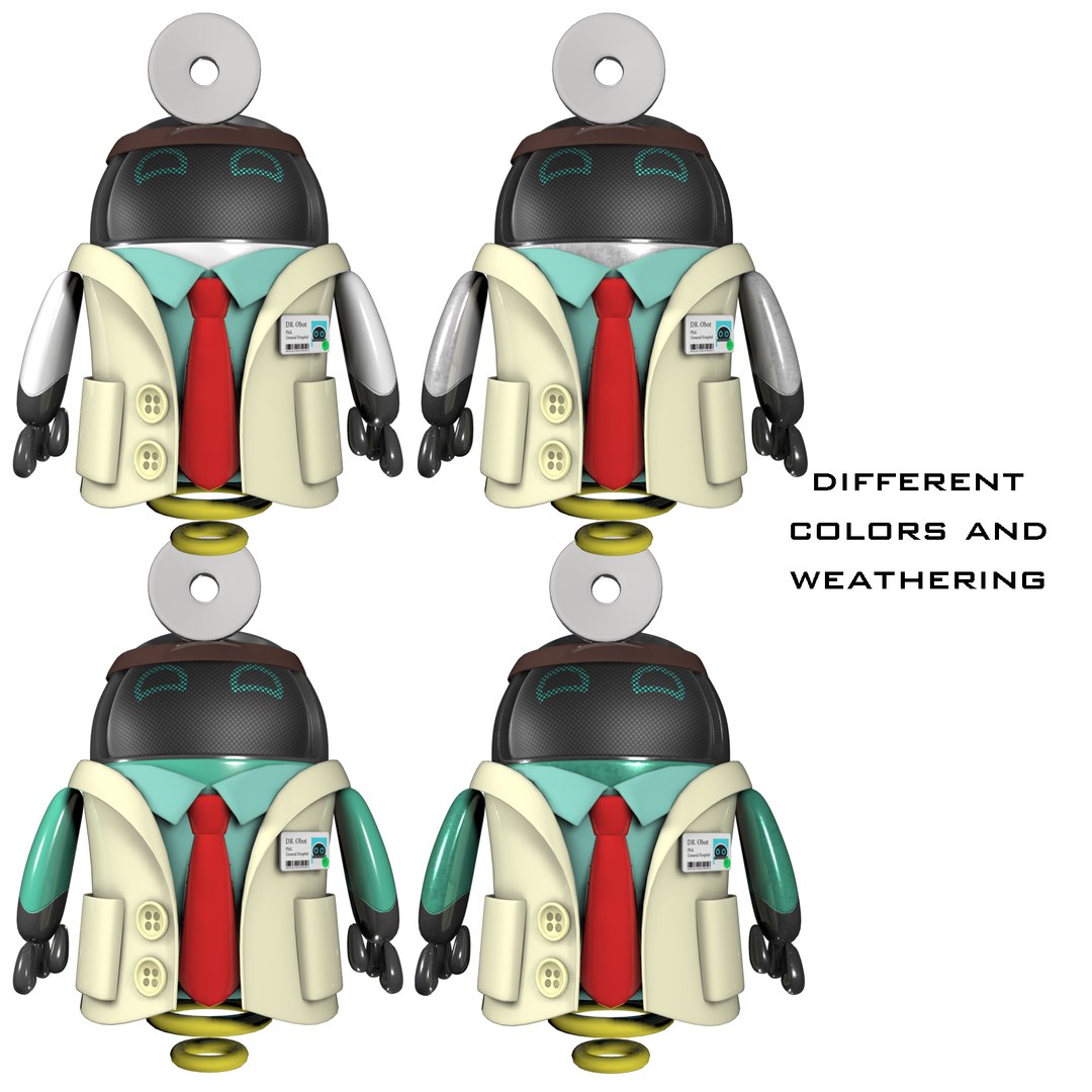 Robots Doctor Drone Model - TurboSquid 1261056