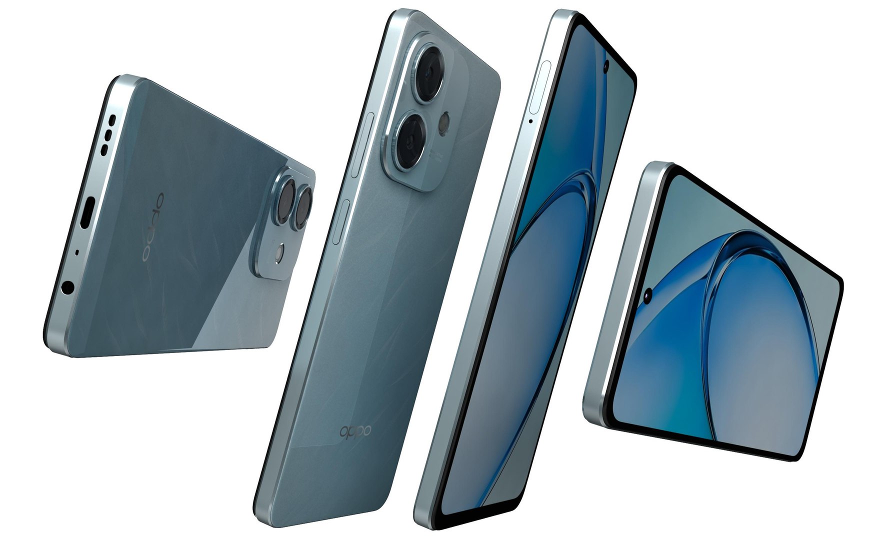 3D OPPO A3x Ocean Blue Model - TurboSquid 2277723