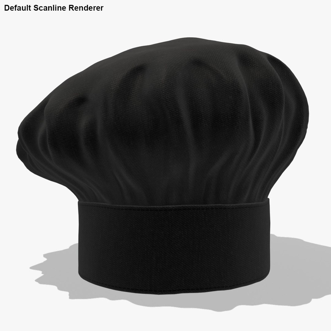 3d realistic chef hat 05