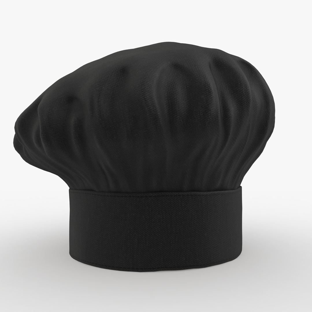 3d realistic chef hat 05