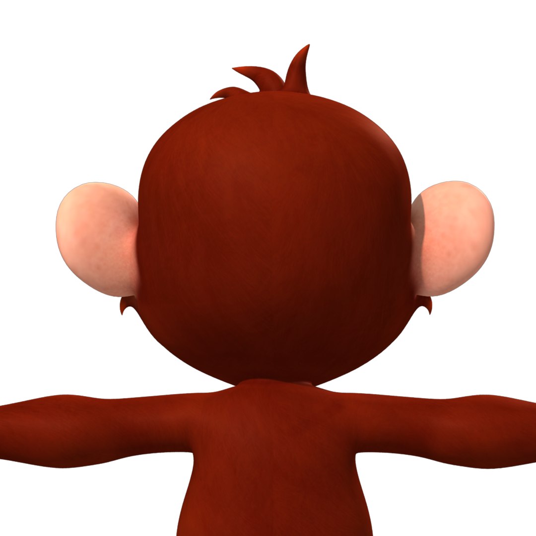 Cartoon monkey 3D model - TurboSquid 1275551