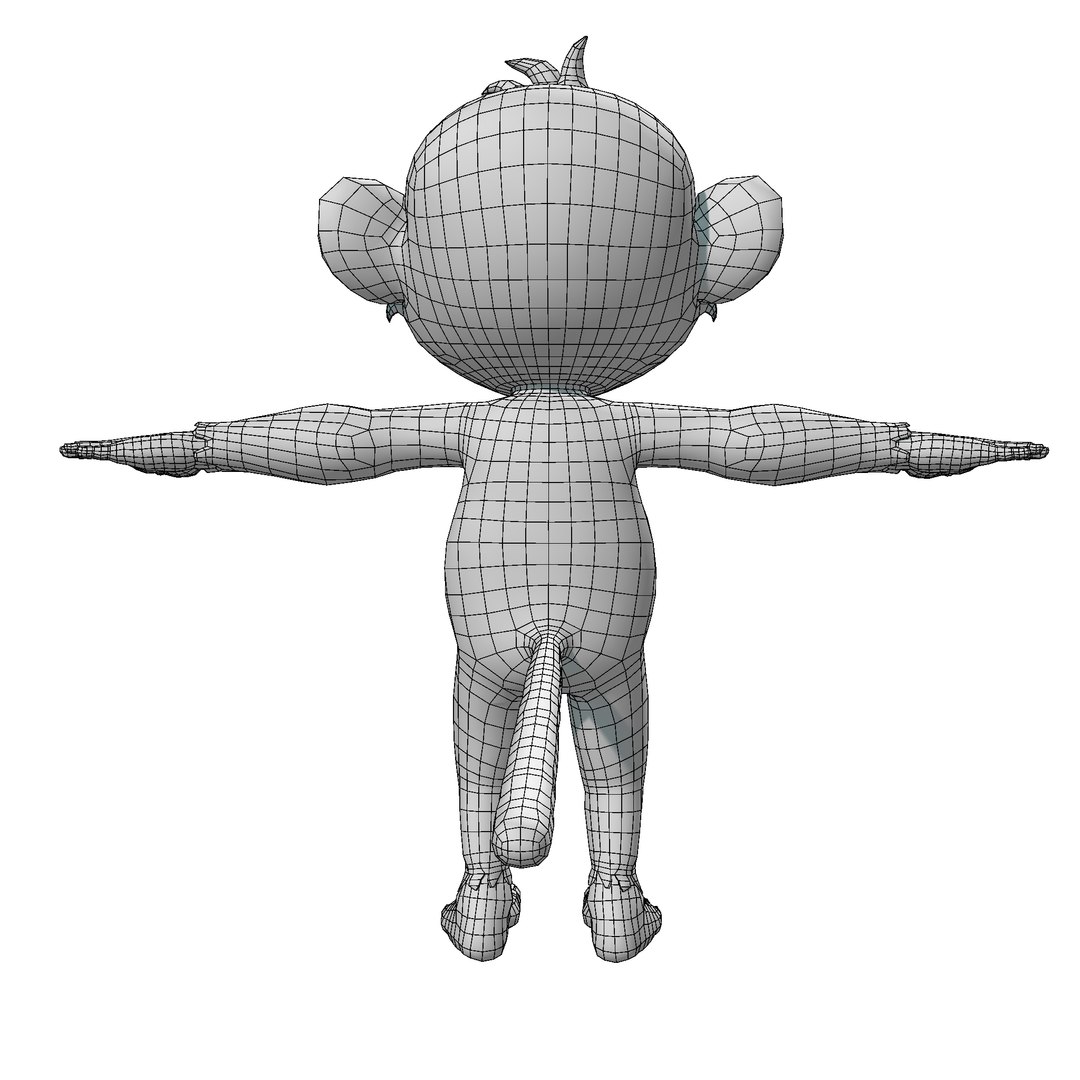 Cartoon monkey 3D model - TurboSquid 1275551
