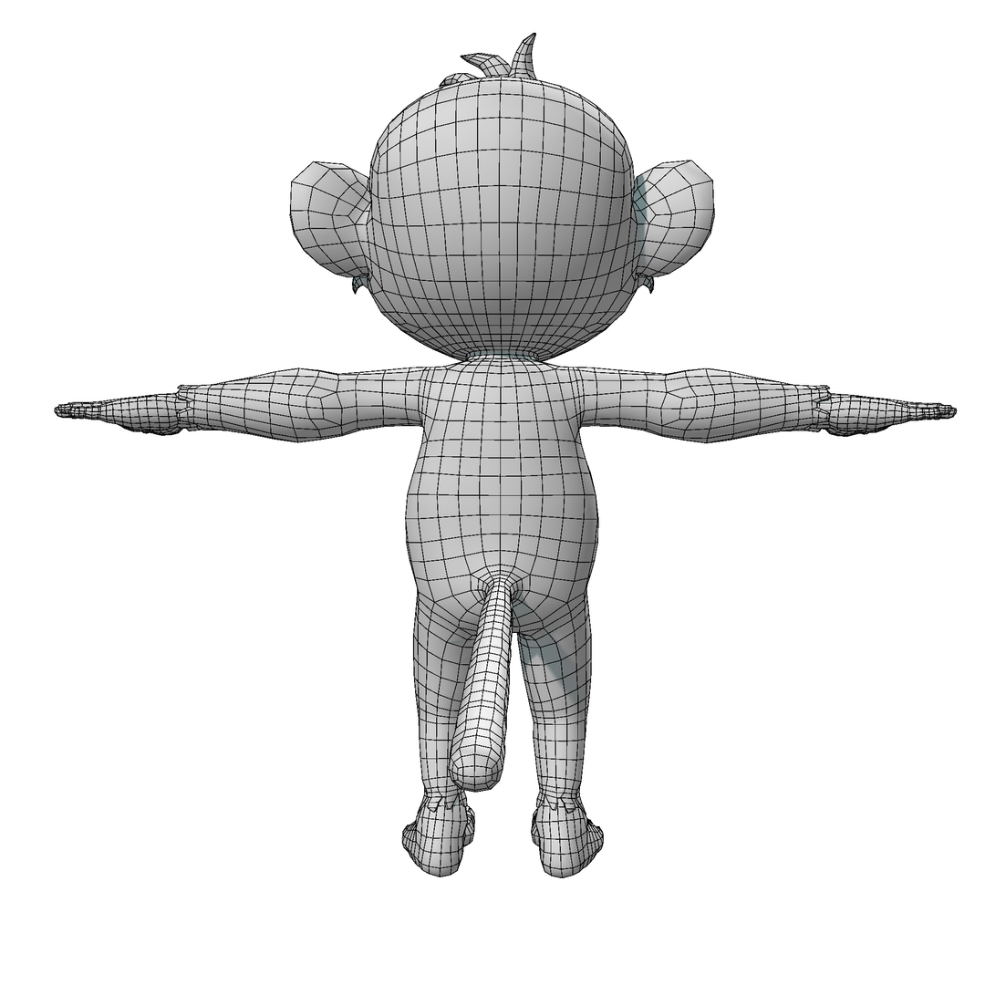 Cartoon monkey 3D model - TurboSquid 1275551