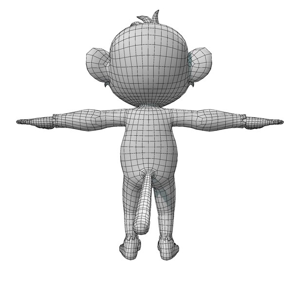Cartoon monkey 3D model - TurboSquid 1275551