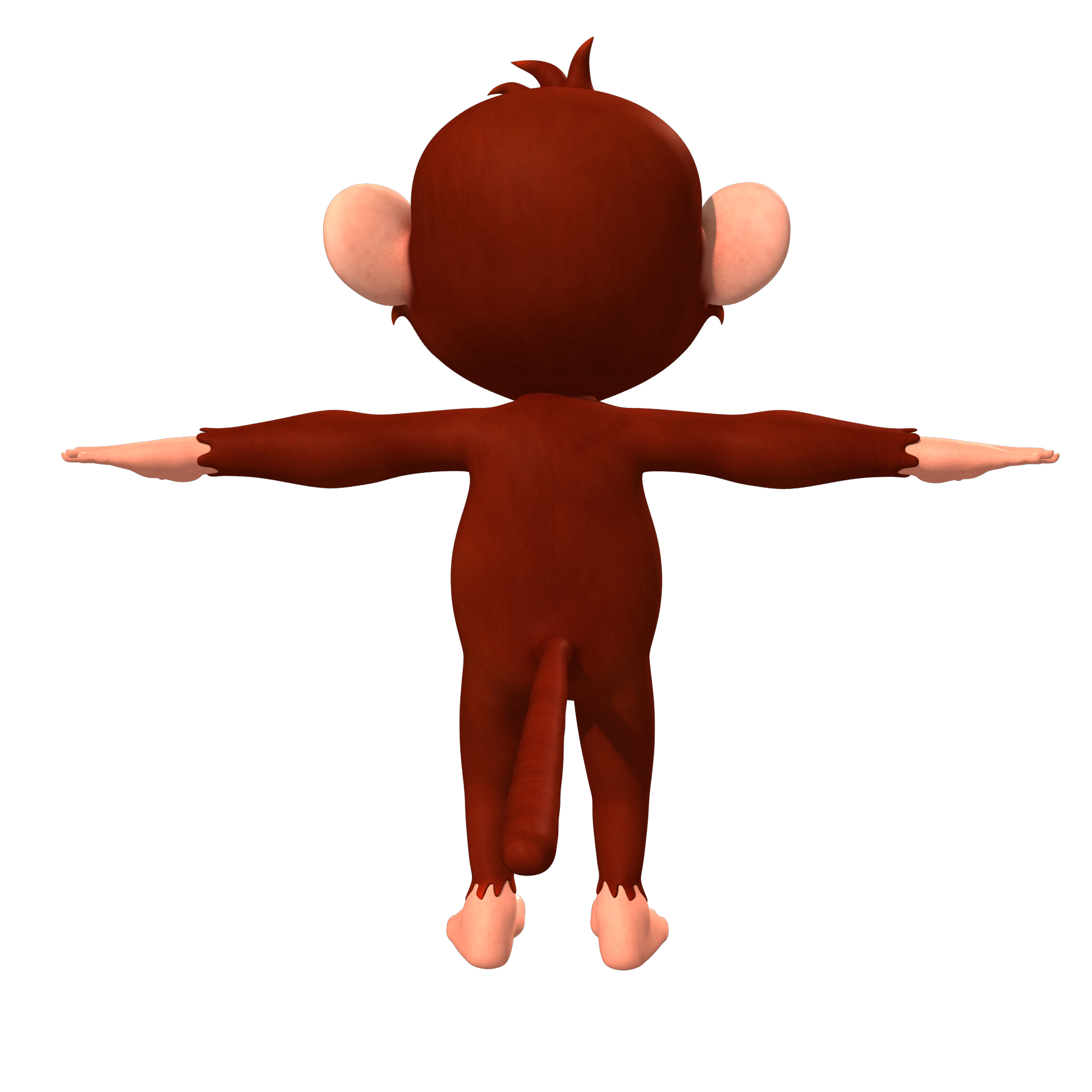 Cartoon monkey 3D model - TurboSquid 1275551