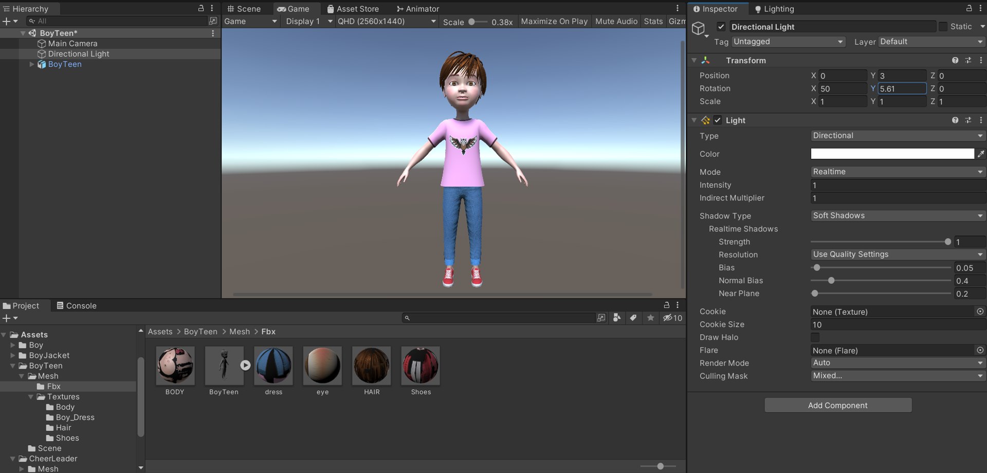 Cartoon Boy Teen Rigged and Animated in Blender with Unity 3D model - TurboSquid 2172284