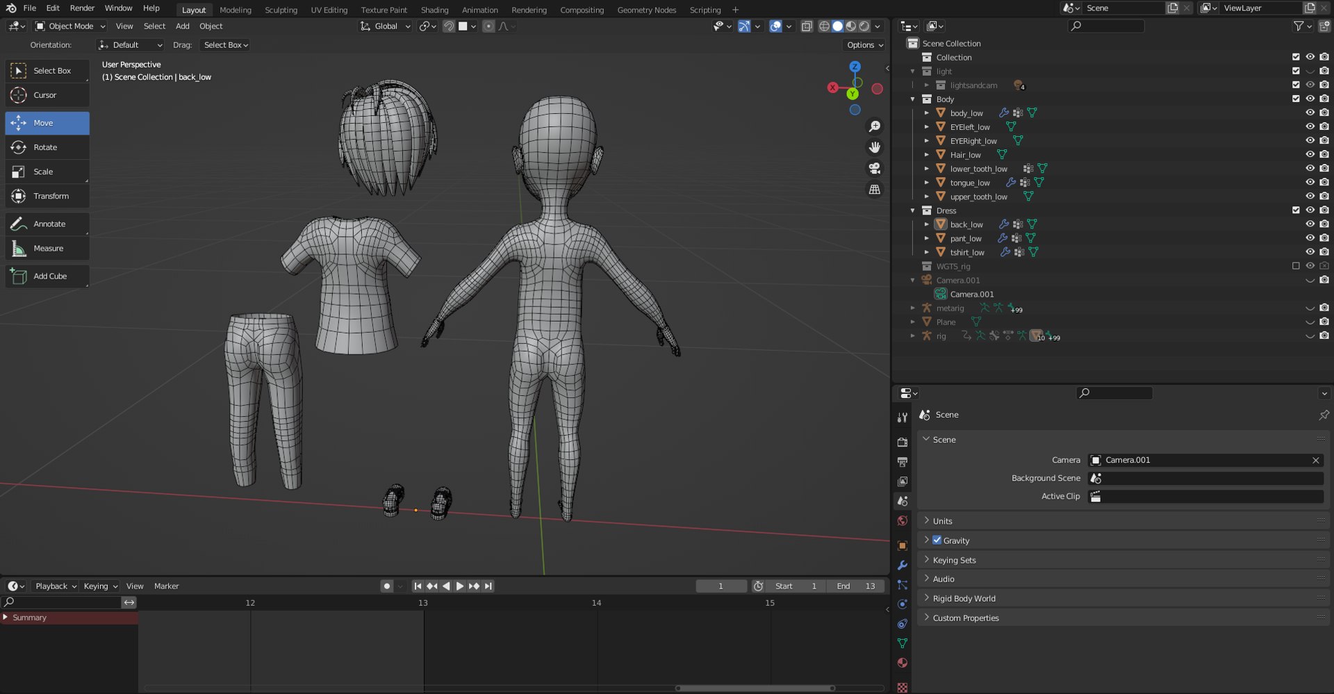 Cartoon Boy Teen Rigged and Animated in Blender with Unity 3D model ...