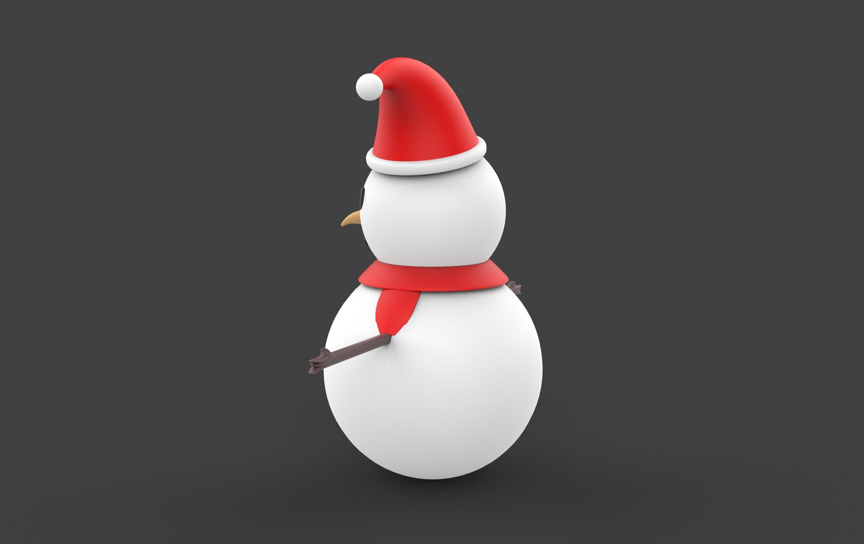 3D Snowman 3D Model - TurboSquid 2360318