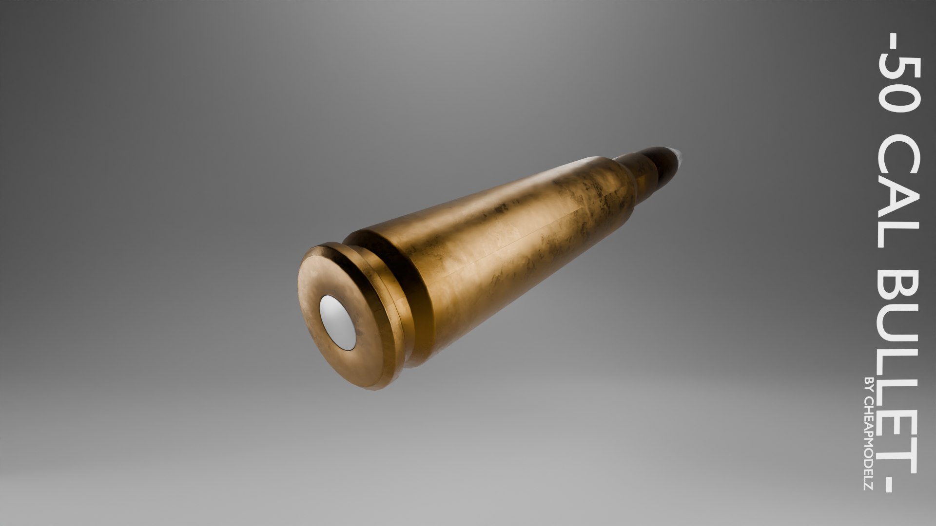 Realistic 50 CAL Bullet By Cheapmodelz - Cinematic Effect- 3D Model ...