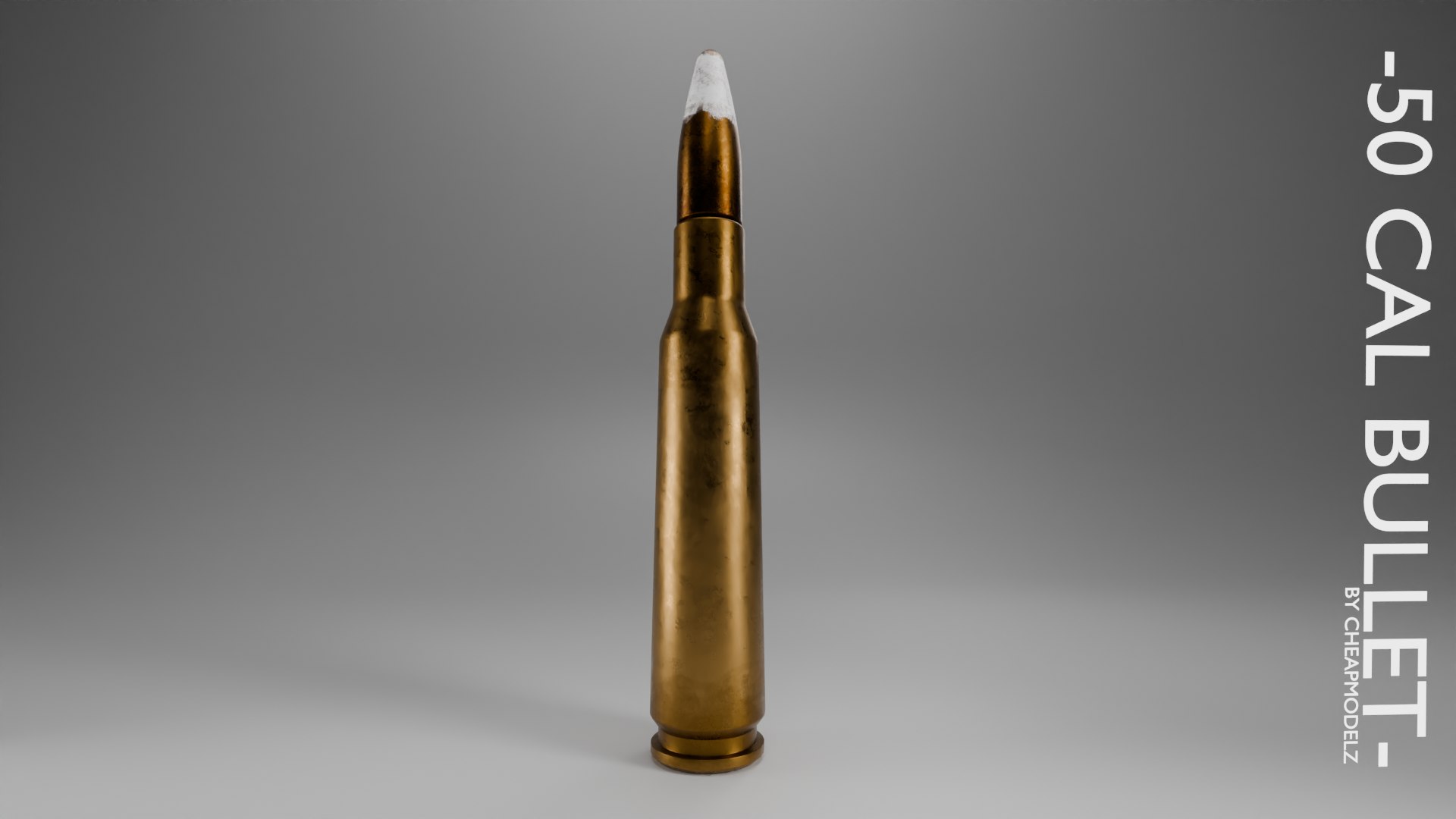 Realistic 50 CAL Bullet By Cheapmodelz - Cinematic Effect- 3D Model ...