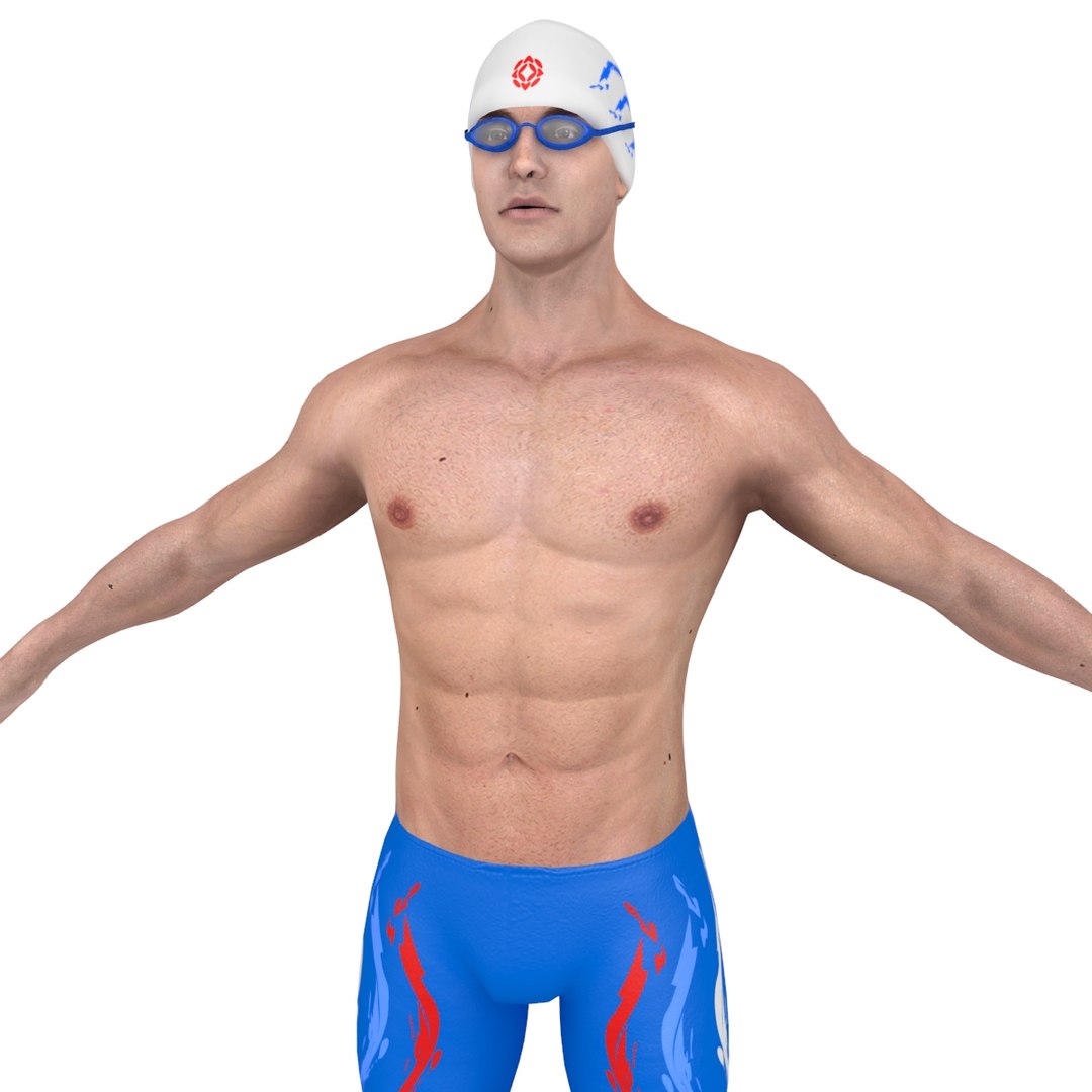 Swimmer Man Model - TurboSquid 1285371