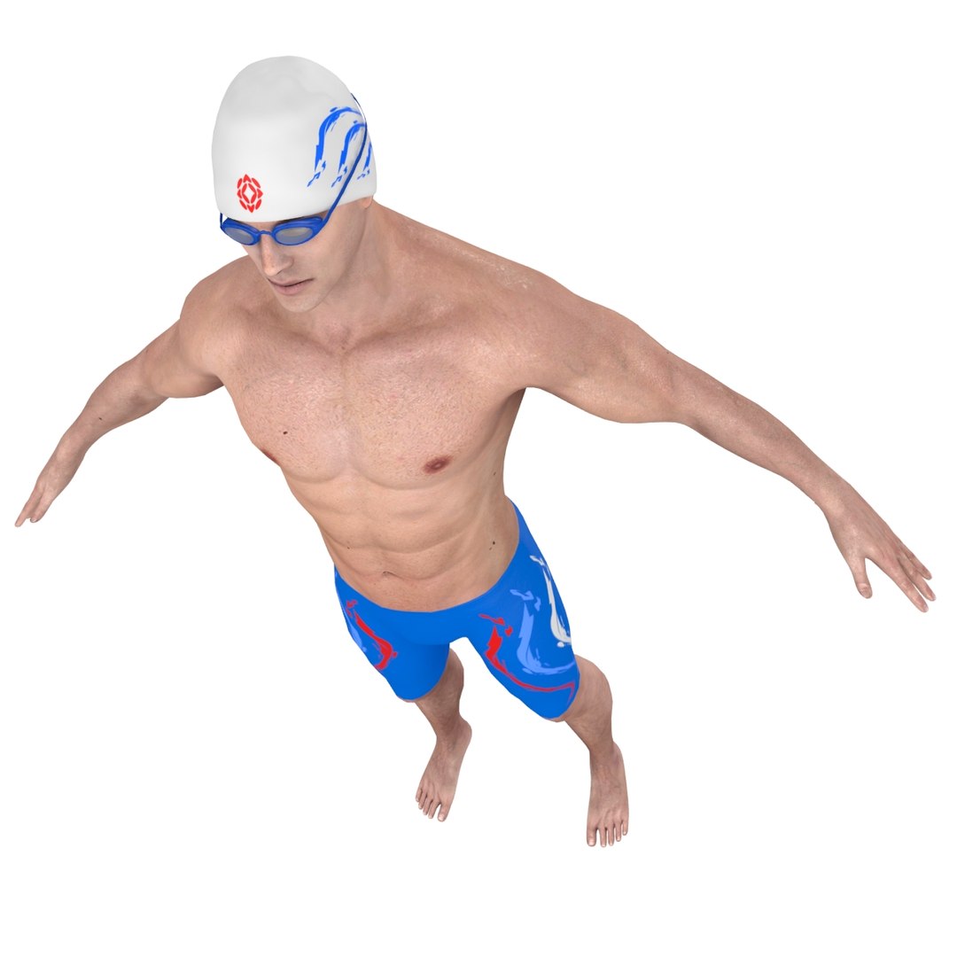 Swimmer Man Model - TurboSquid 1285371