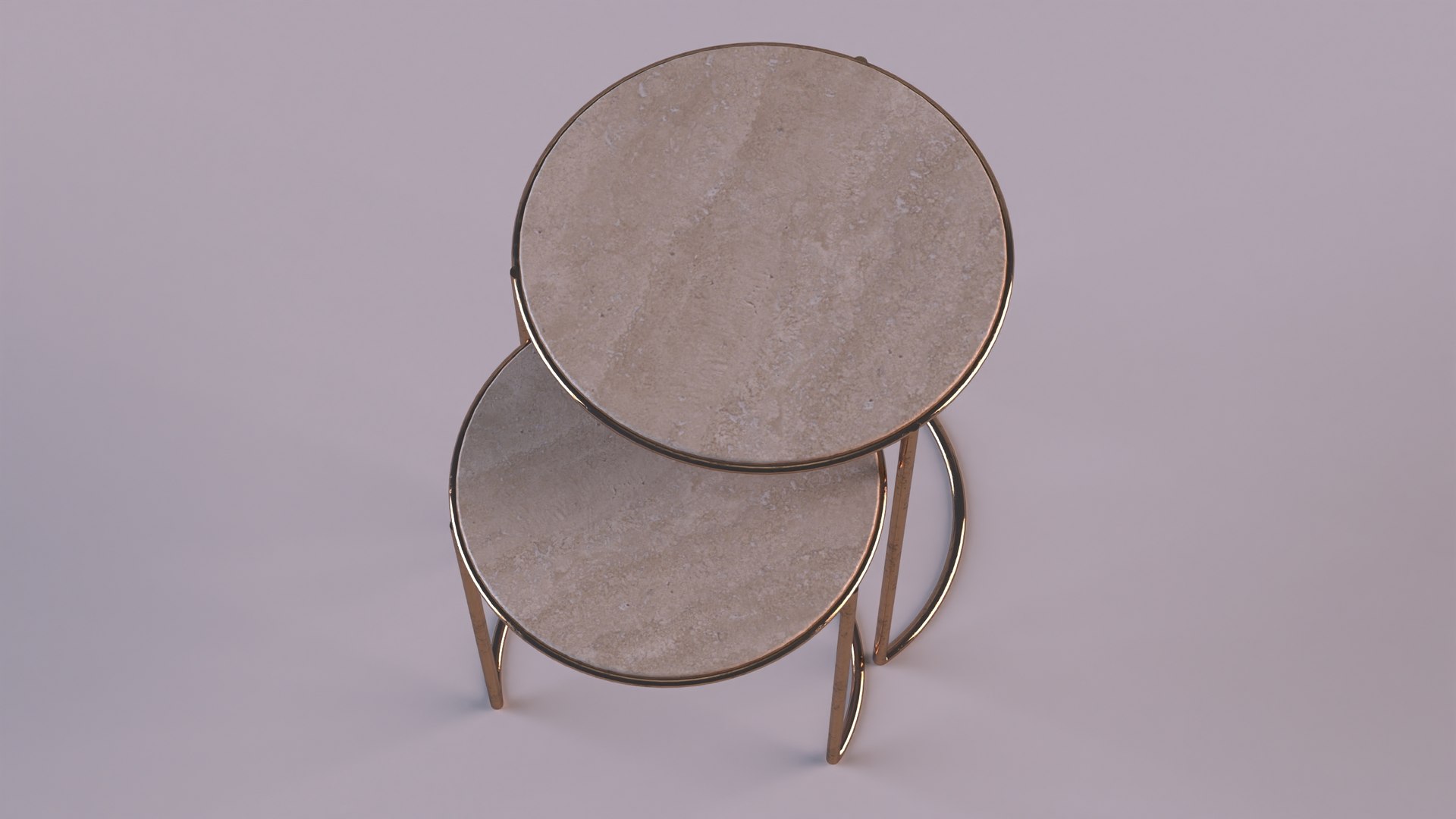 3D Two Piece Fitting Side Tables - TurboSquid 2238474