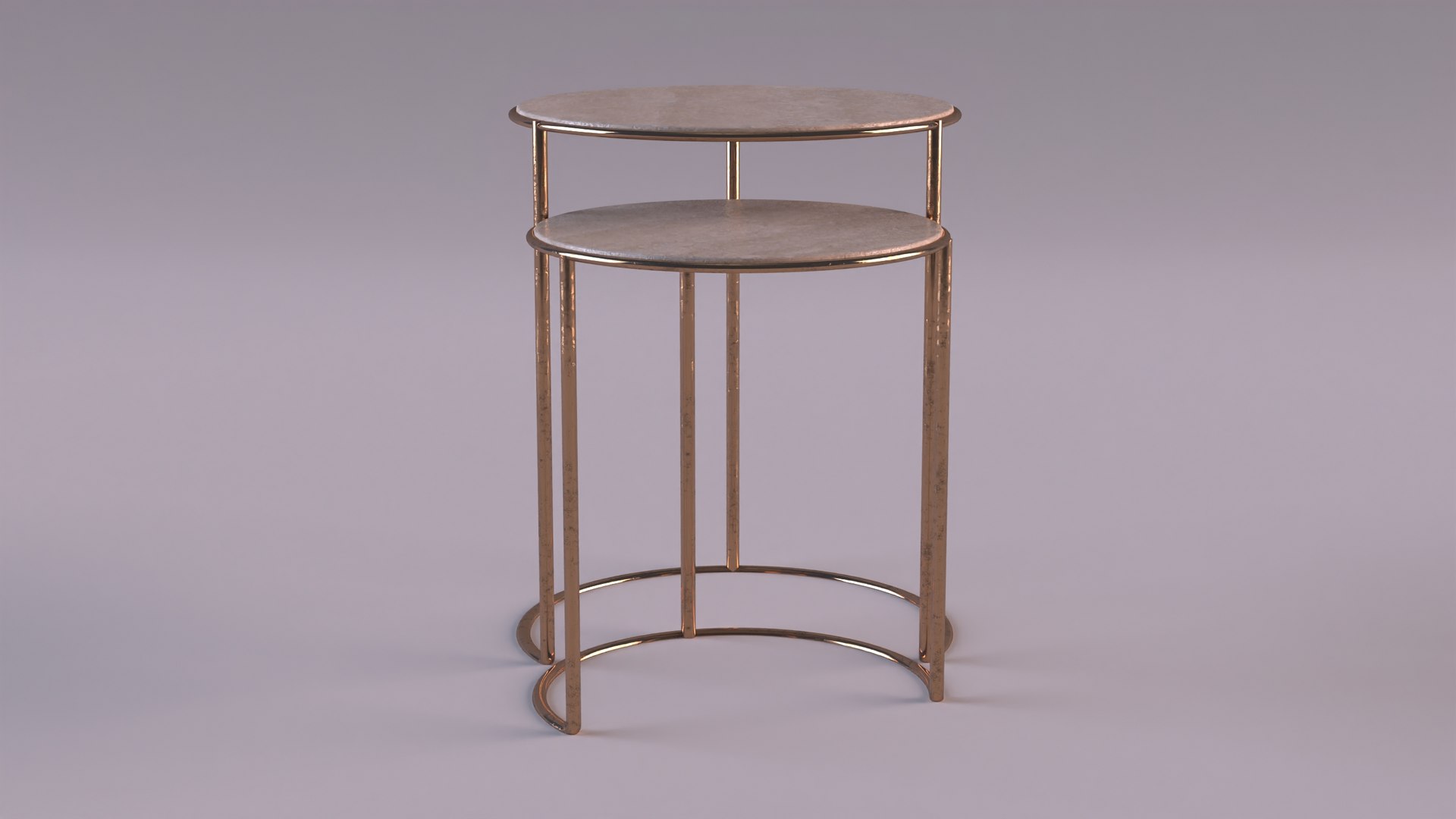 3D Two Piece Fitting Side Tables - TurboSquid 2238474
