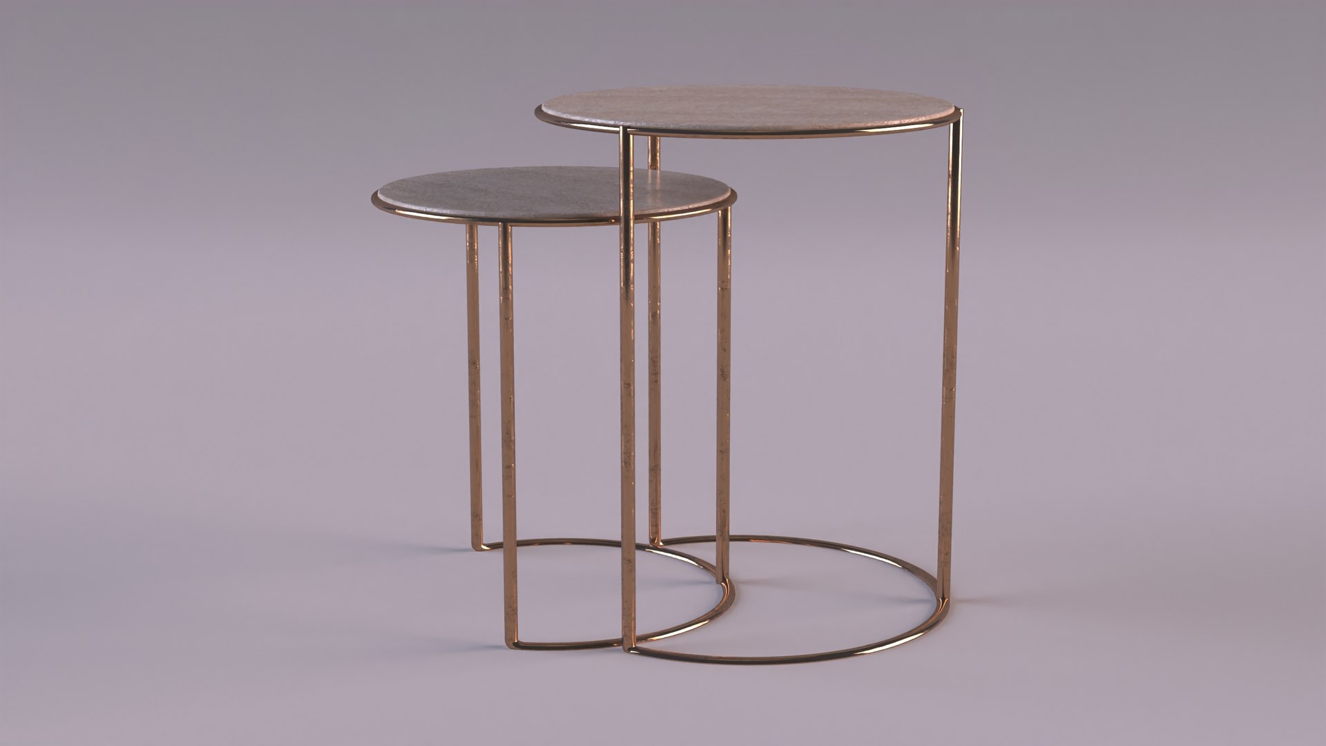 3D Two Piece Fitting Side Tables - TurboSquid 2238474