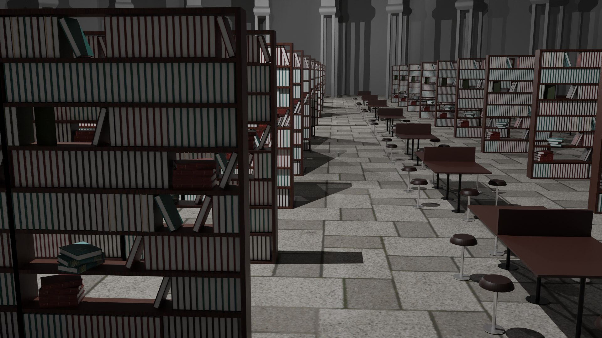 Library Interior 3D Model - TurboSquid 2132149