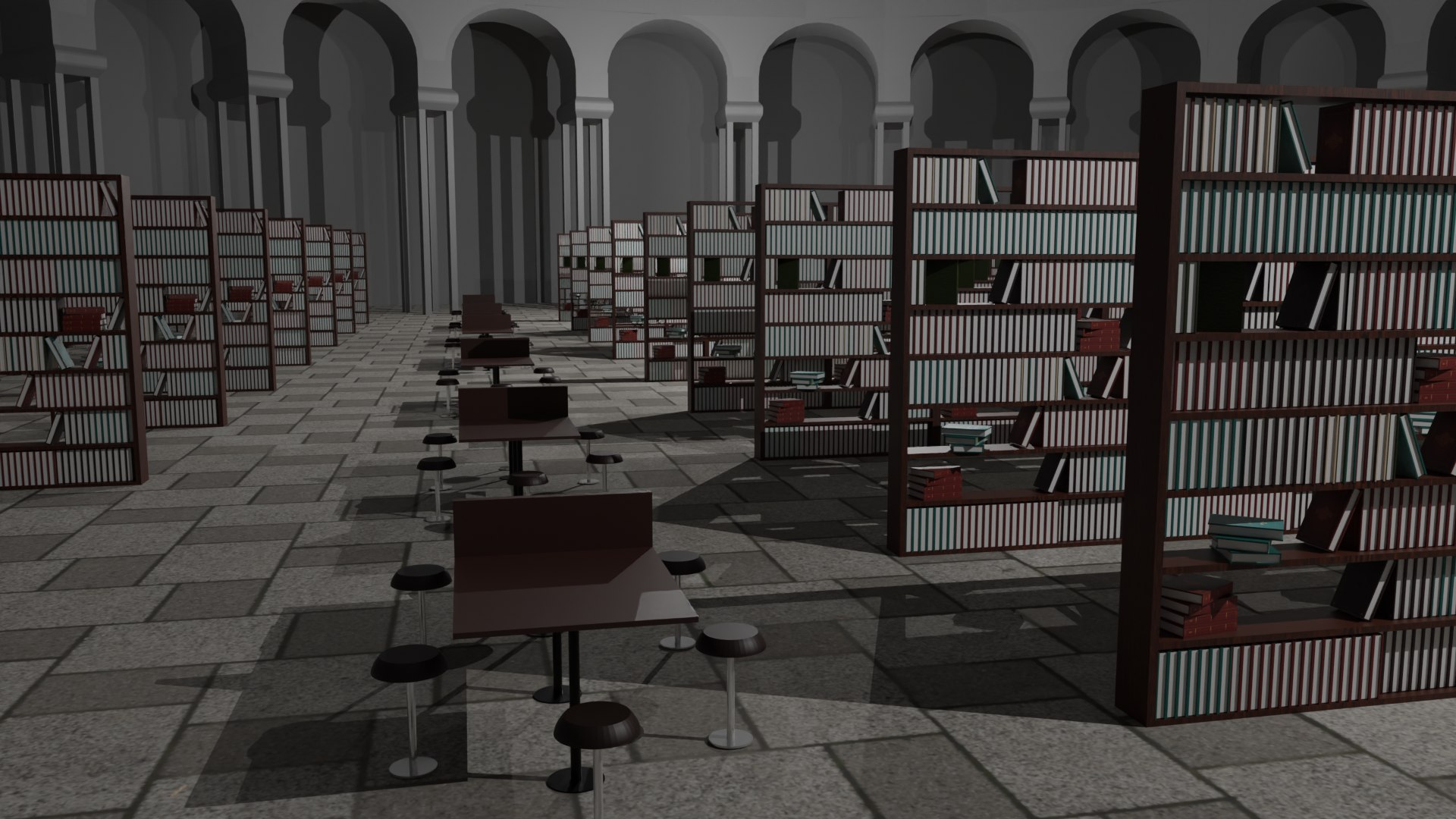 Library Interior 3D Model - TurboSquid 2132149
