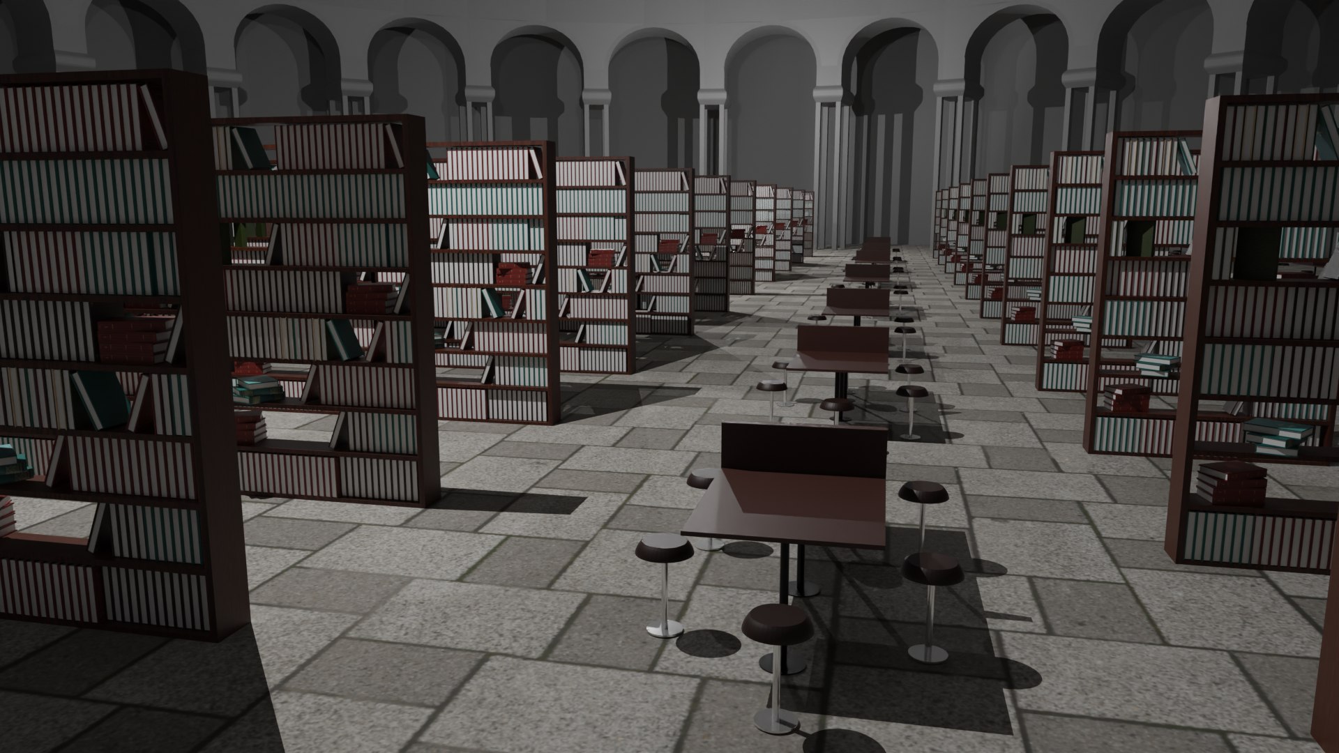 Library Interior 3D Model - TurboSquid 2132149