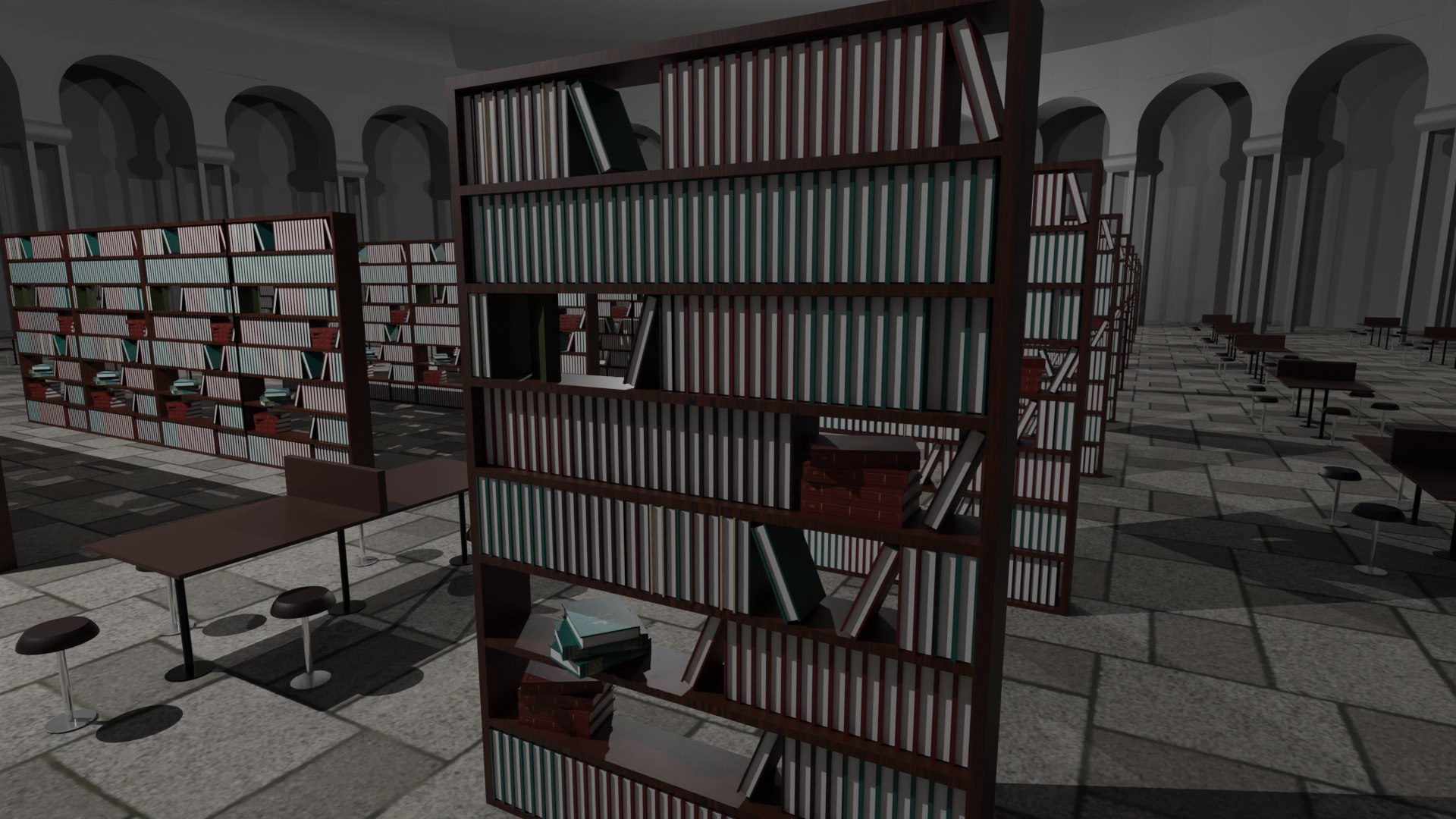 Library Interior 3D Model - TurboSquid 2132149