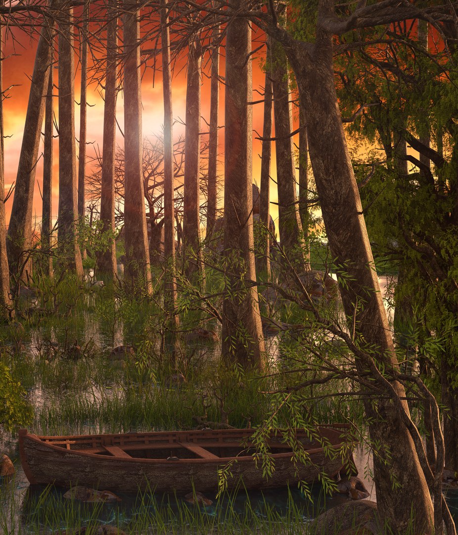 Swamp 3D - TurboSquid 1533957