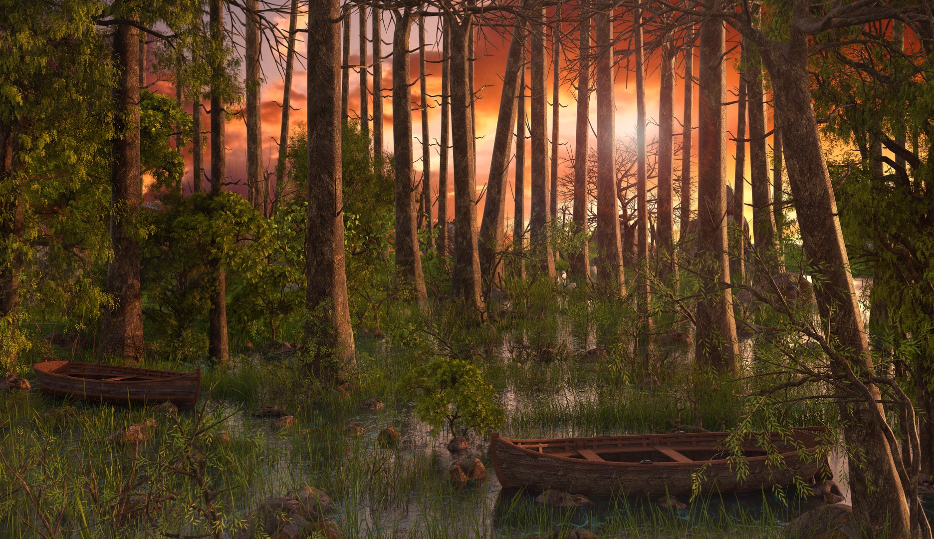 Swamp 3D - TurboSquid 1533957