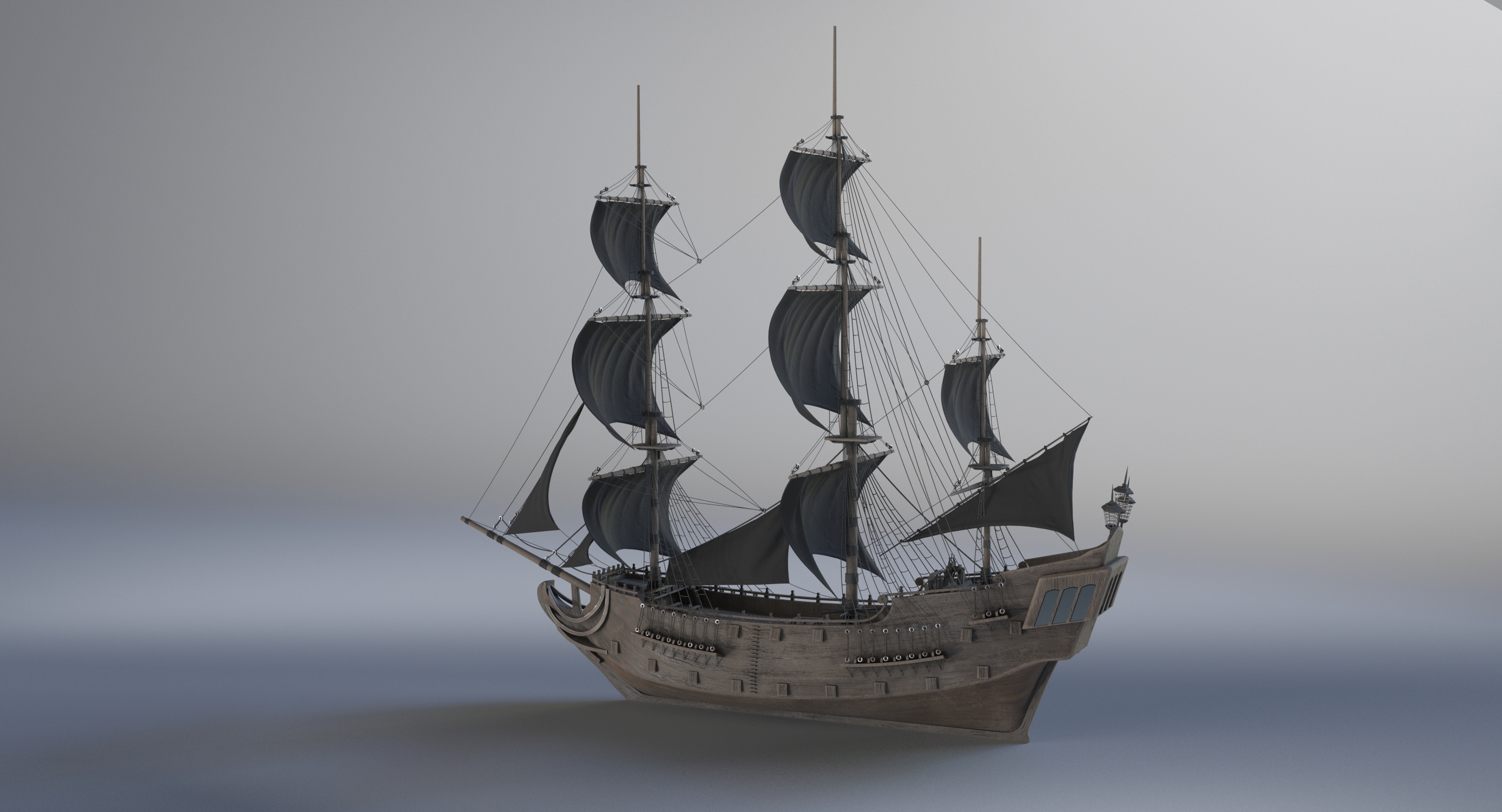 modelo 3d Nave perla negra - TurboSquid 1274809