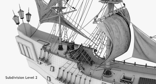 modelo 3d Nave perla negra - TurboSquid 1274809