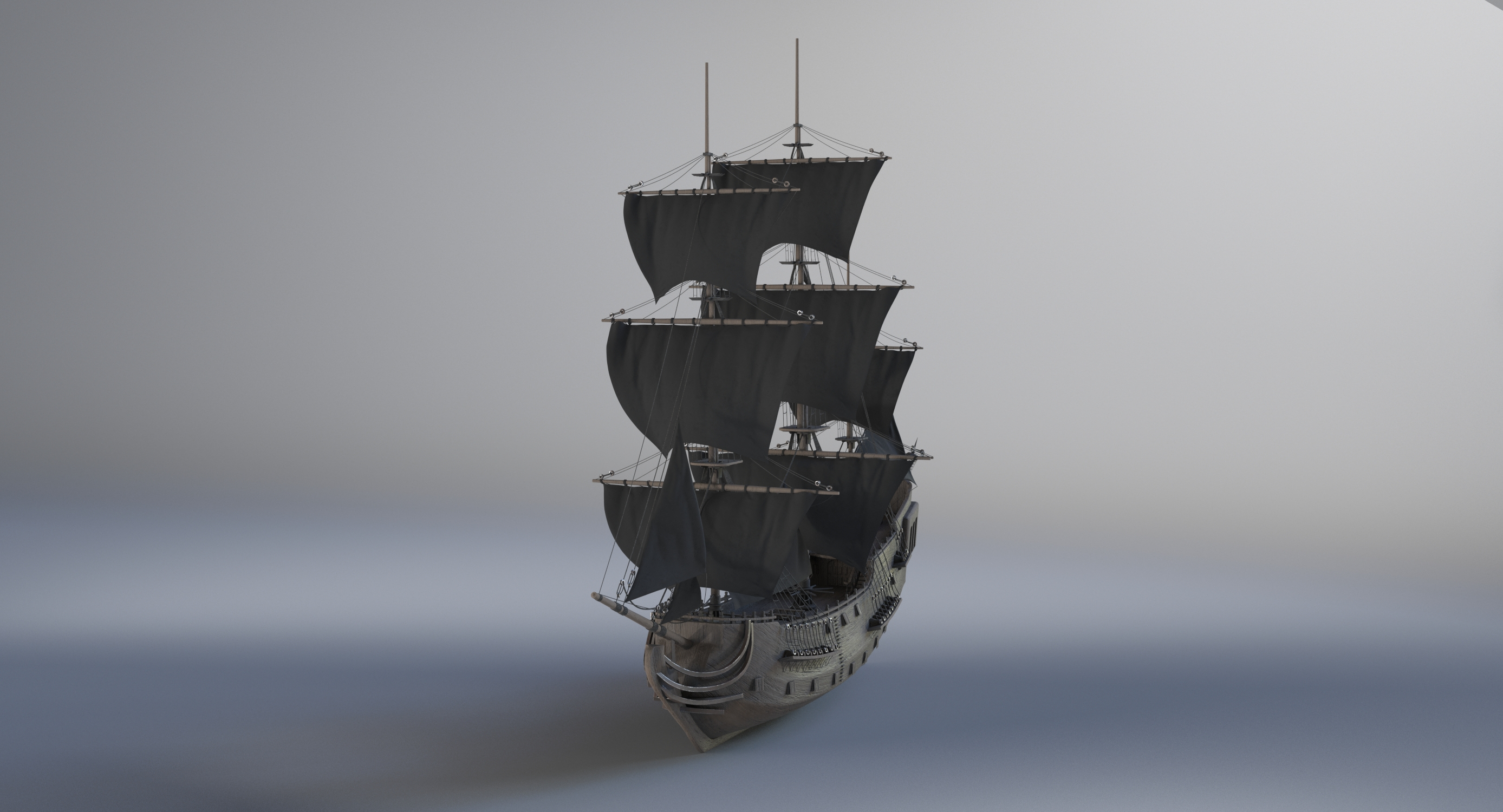 modelo 3d Nave perla negra - TurboSquid 1274809
