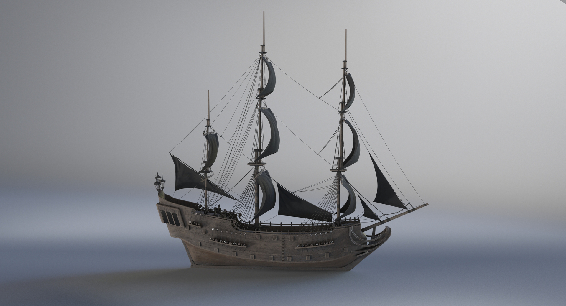 modelo 3d Nave perla negra - TurboSquid 1274809